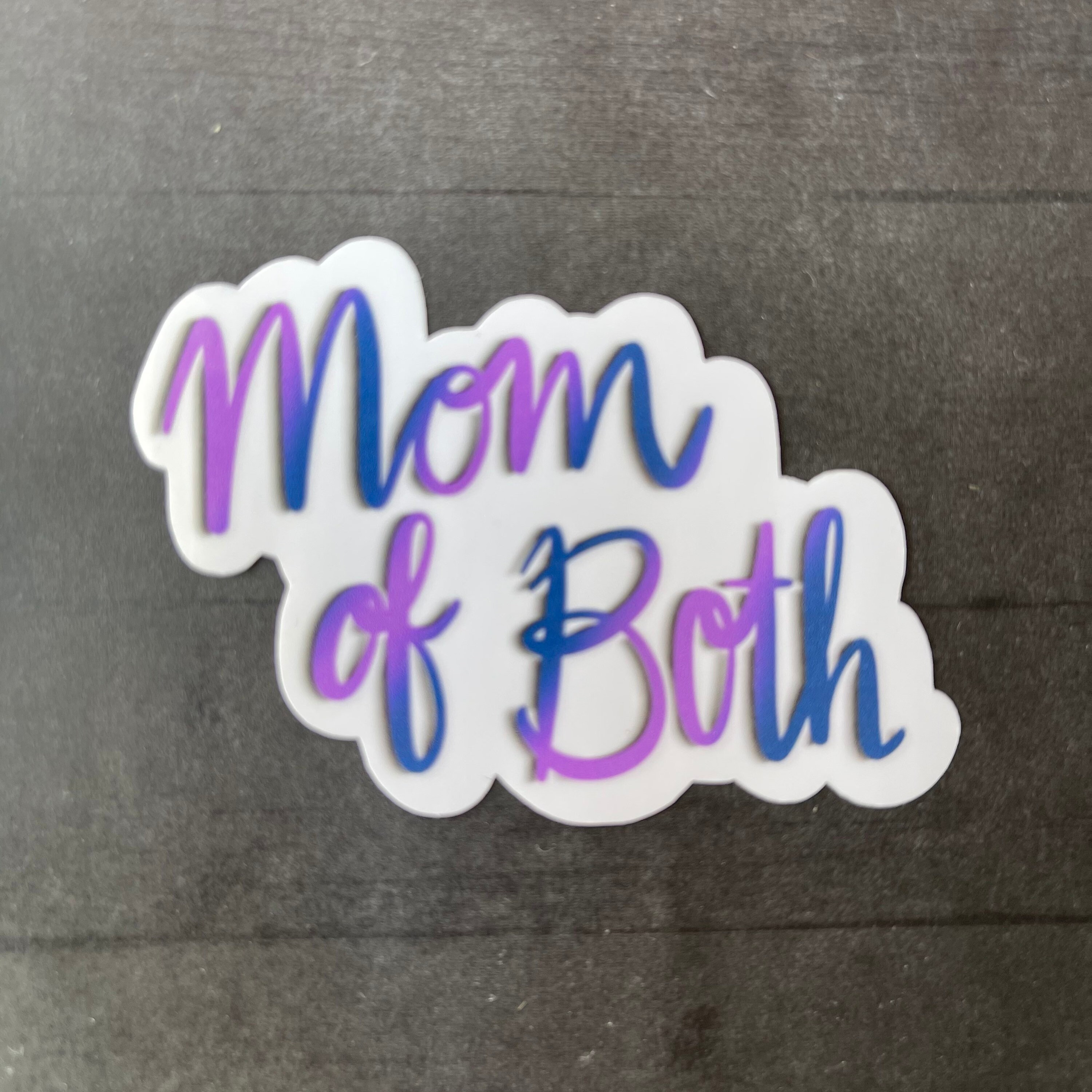 Mom of Both Sticker or Magnet Laptop Sticker Water Bottle - Etsy