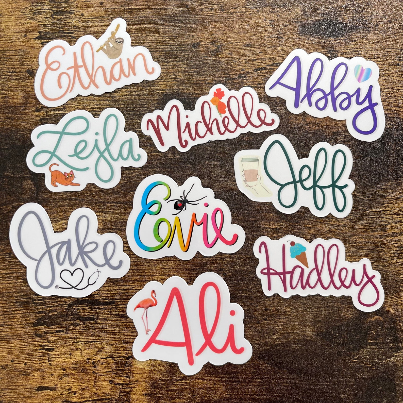 Custom Name Sticker or Magnet Laptop Sticker Waterbottle - Etsy