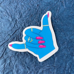 Shaka Sign Sticker or Magnet | Laptop Sticker | Waterbottle Sticker ...