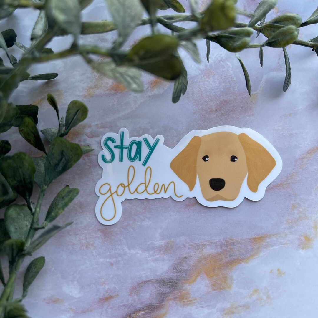 Stay Golden Sticker or Magnet | Laptop Sticker | Water Bottle Sticker ...