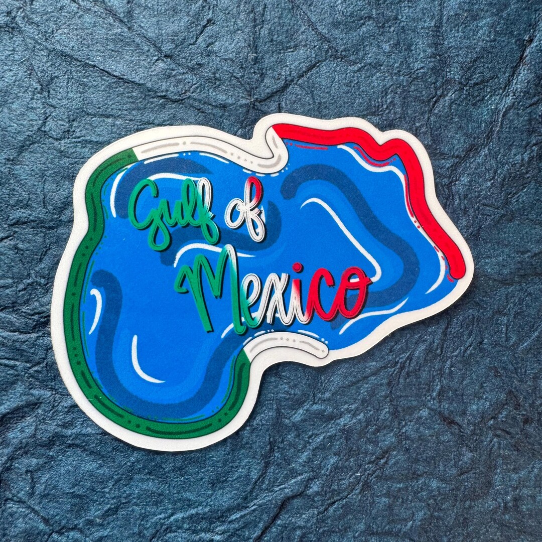 Gulf of Mexico Sticker or Magnet | Laptop Waterbottle Sticker | Locker ...