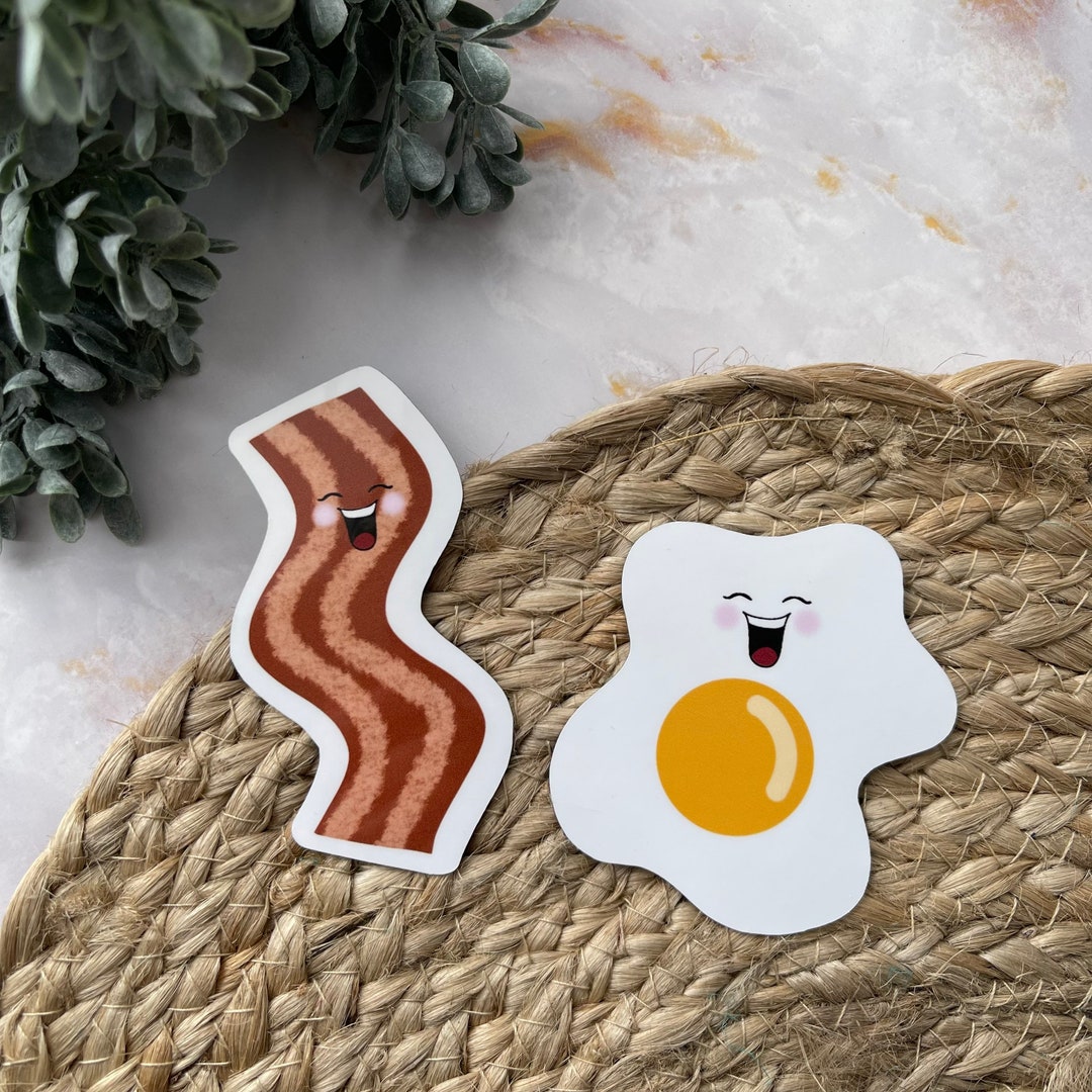 Best Friend Eggs and Bacon BFF Stickers or Magnets | Laptop Sticker ...