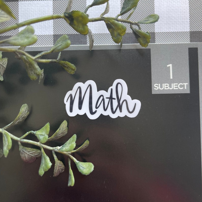 Notebook Subject Labels Sticker Back to School Teacher | Etsy