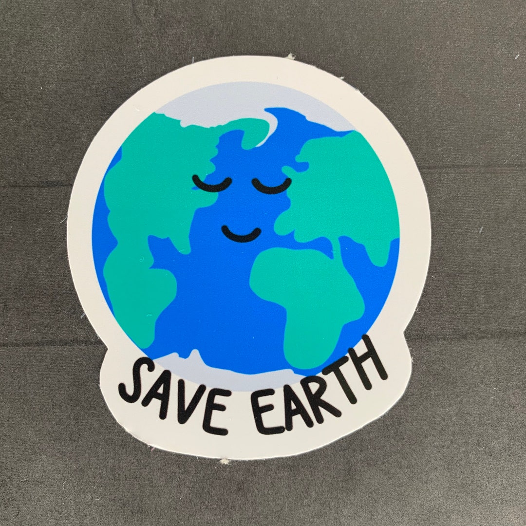 Save Earth Sticker or Magnet | Climate Change | Laptop Sticker | Water ...