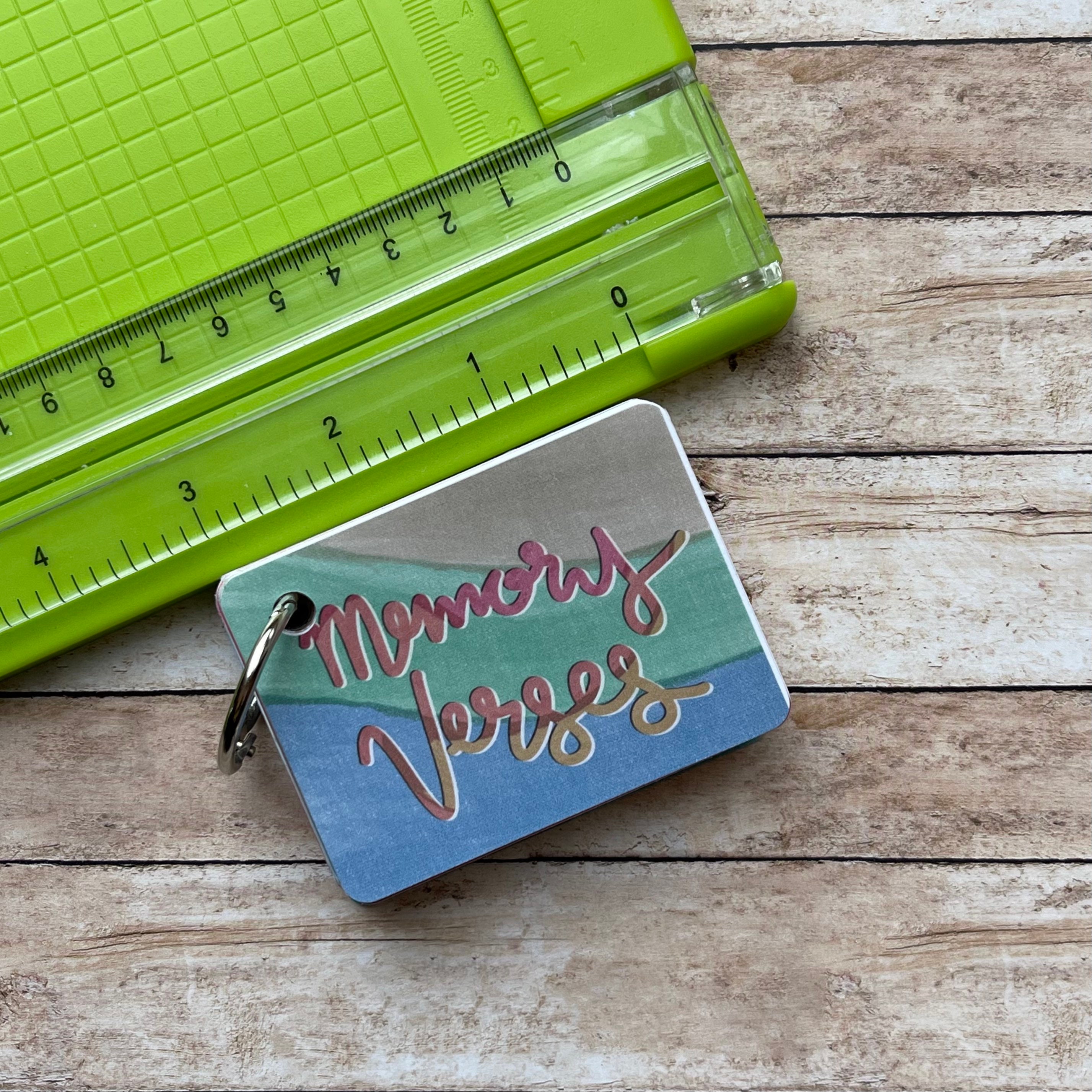 Memory Verse Scripture Flash Cards Laminated Hand Held Cards - Etsy