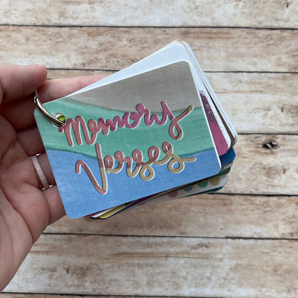 Memory Verse Scripture Flash Cards Laminated Hand Held Cards - Etsy