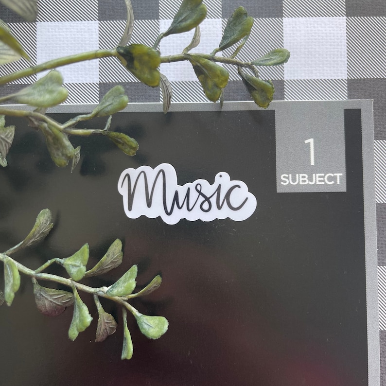 Notebook Subject Labels Sticker Back to School Teacher | Etsy