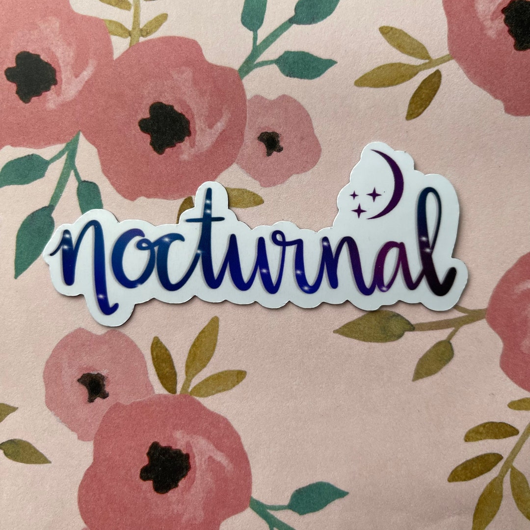Nocturnal Sticker or Magnet | Back to School | Laptop Sticker | Galaxy ...