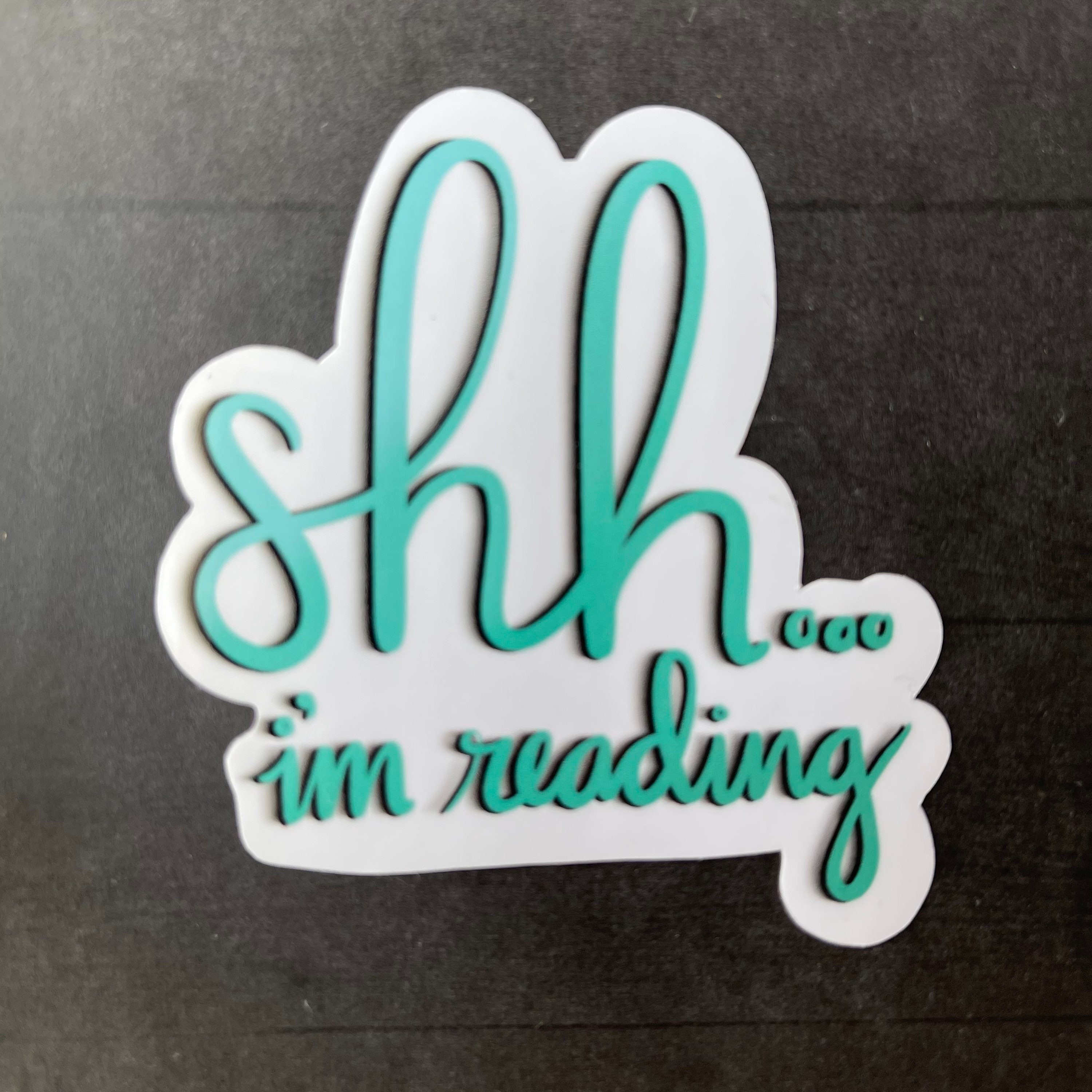 Shh Im Reading Sticker or Magnet Decal Laptop Sticker | Etsy