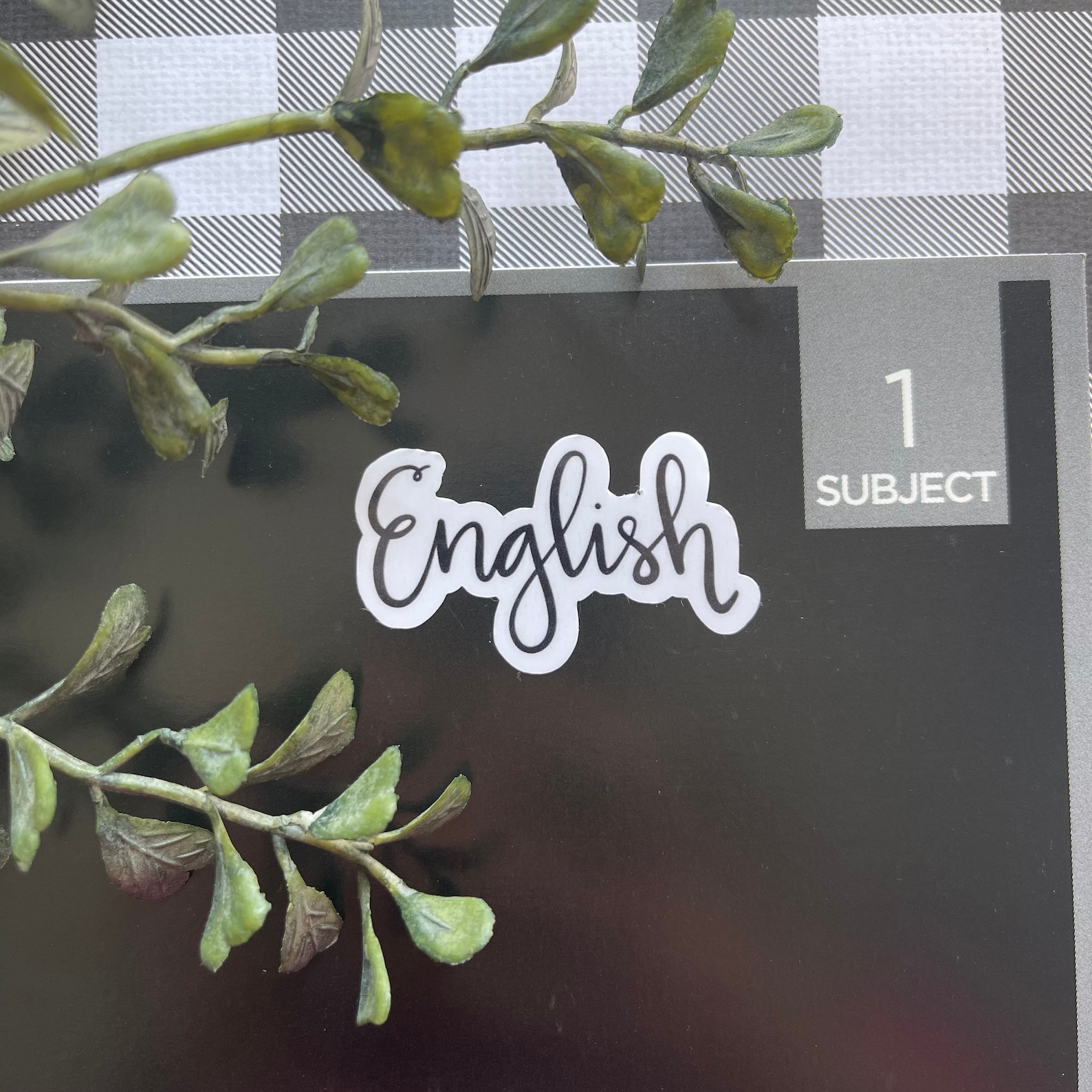 Notebook Subject Labels Sticker | Back to School | Teacher School ...