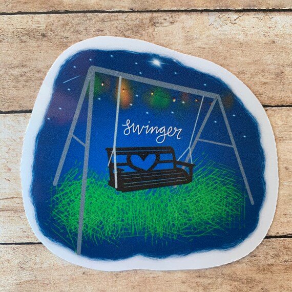Backyard Swing Sticker or Magnet Laptop Sticker Water | Etsy
