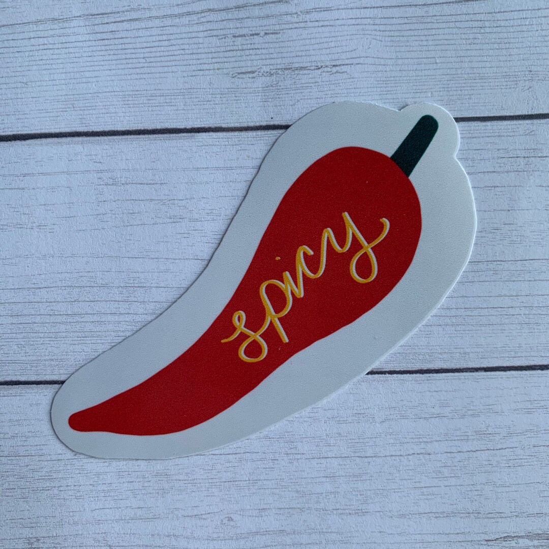 Spicy Red Chili Pepper Sticker or Magnet | Laptop Sticker | Water ...