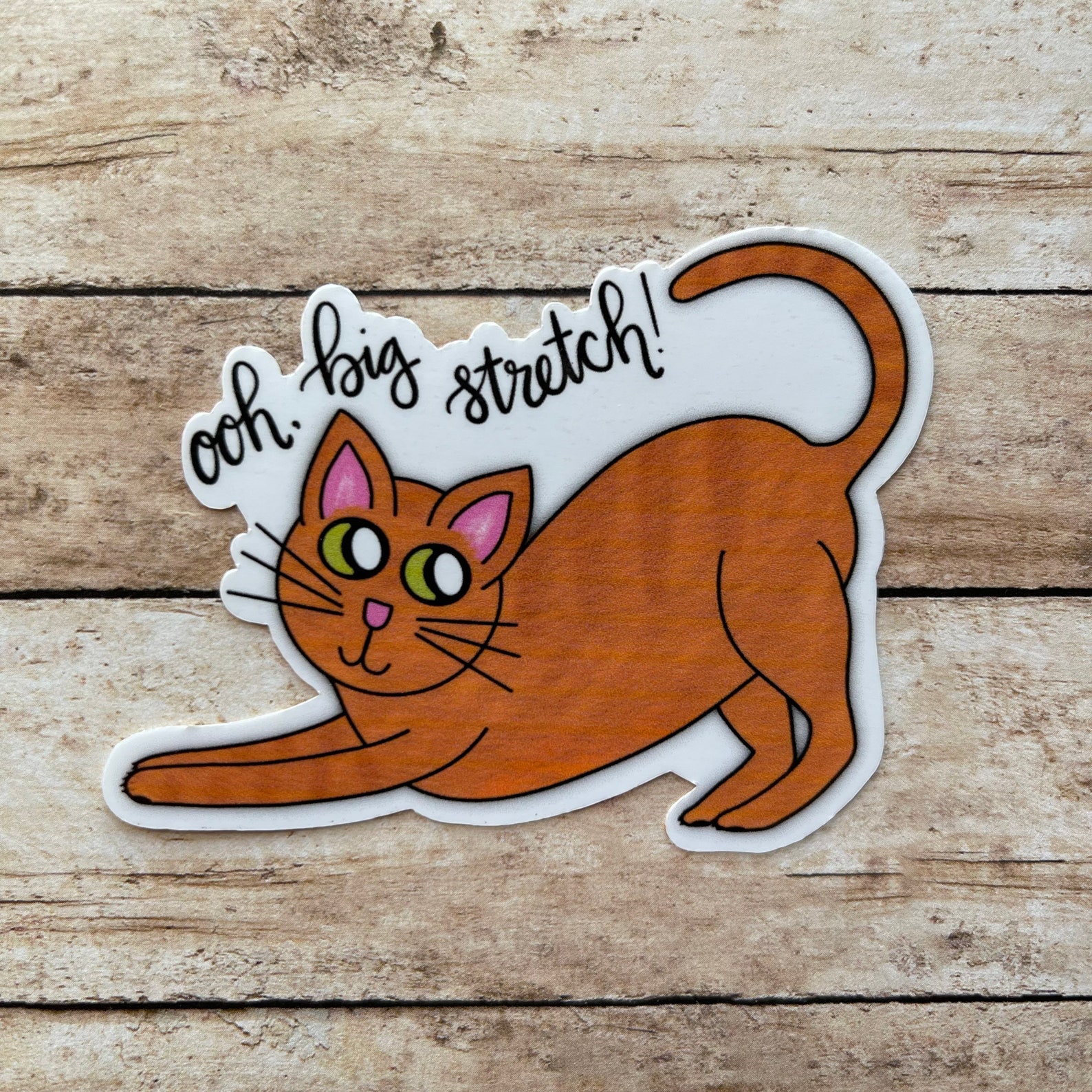 Orange Cat Ooh Big Stretch Sticker or Magnet Proud Pet Owner - Etsy