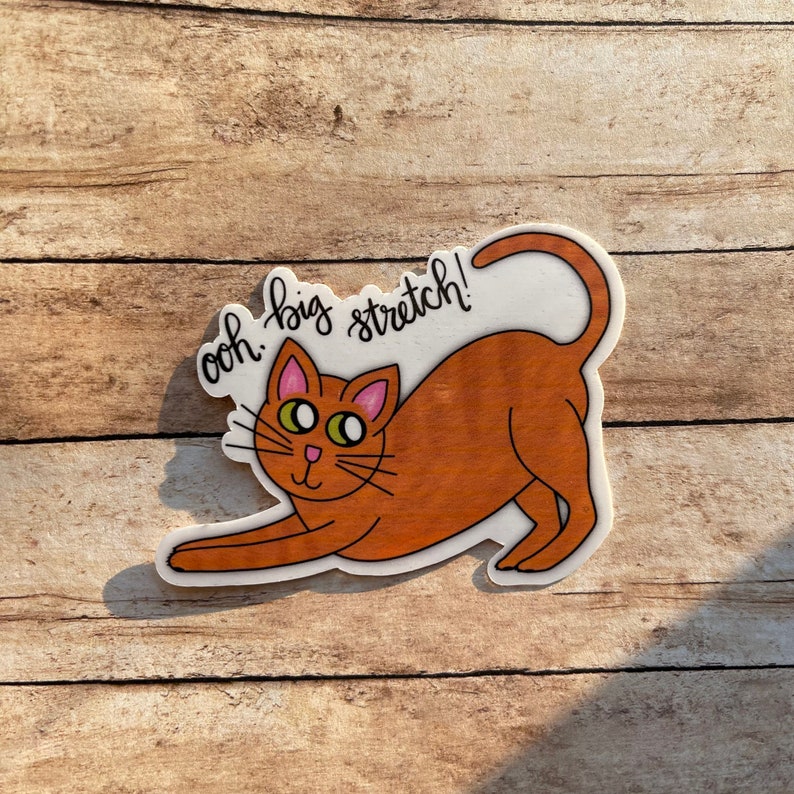 Orange Cat Ooh Big Stretch Sticker or Magnet Proud Pet Owner - Etsy