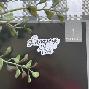 Notebook Subject Labels Sticker | Back to School | Teacher School ...