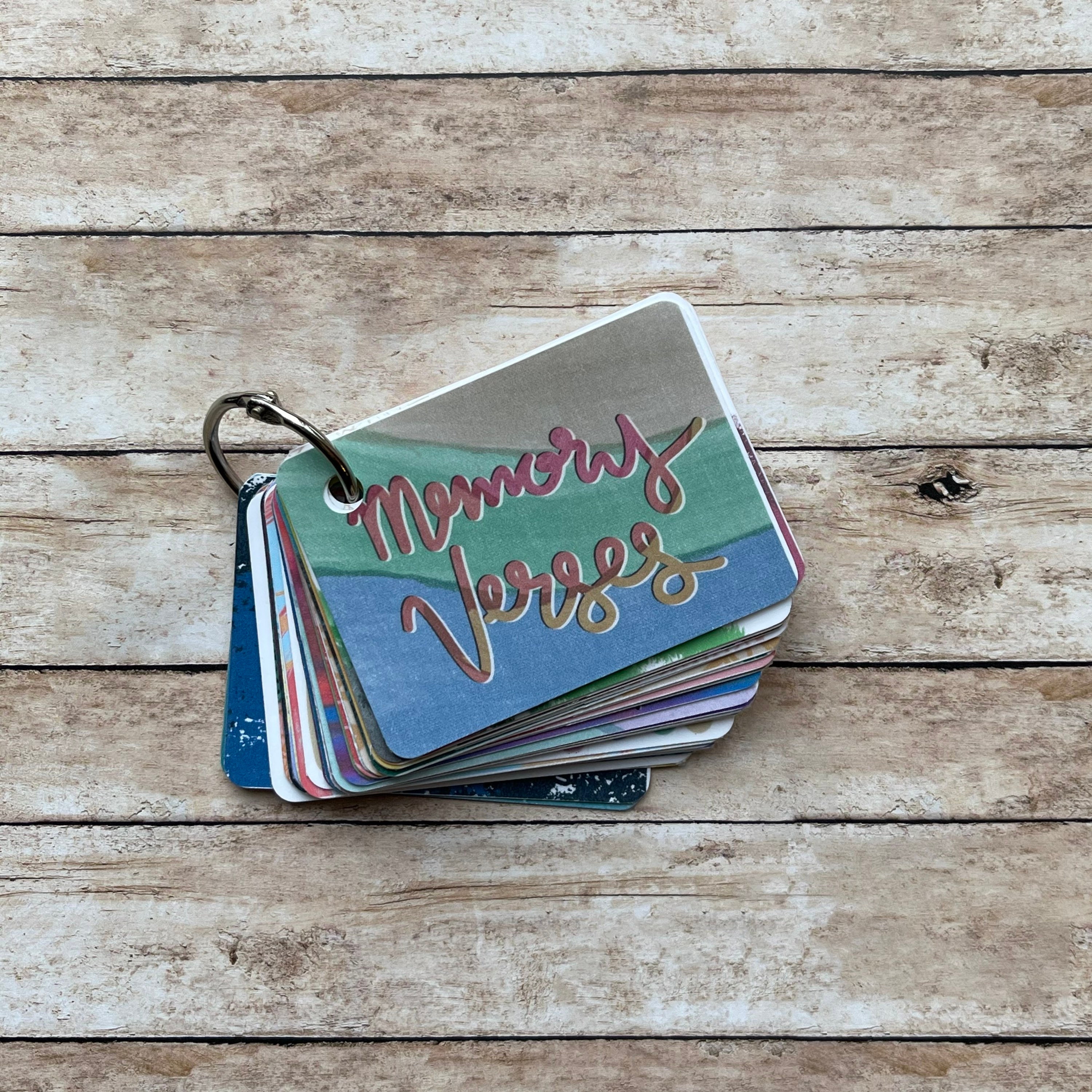 Memory Verse Scripture Flash Cards Laminated Hand Held Cards - Etsy