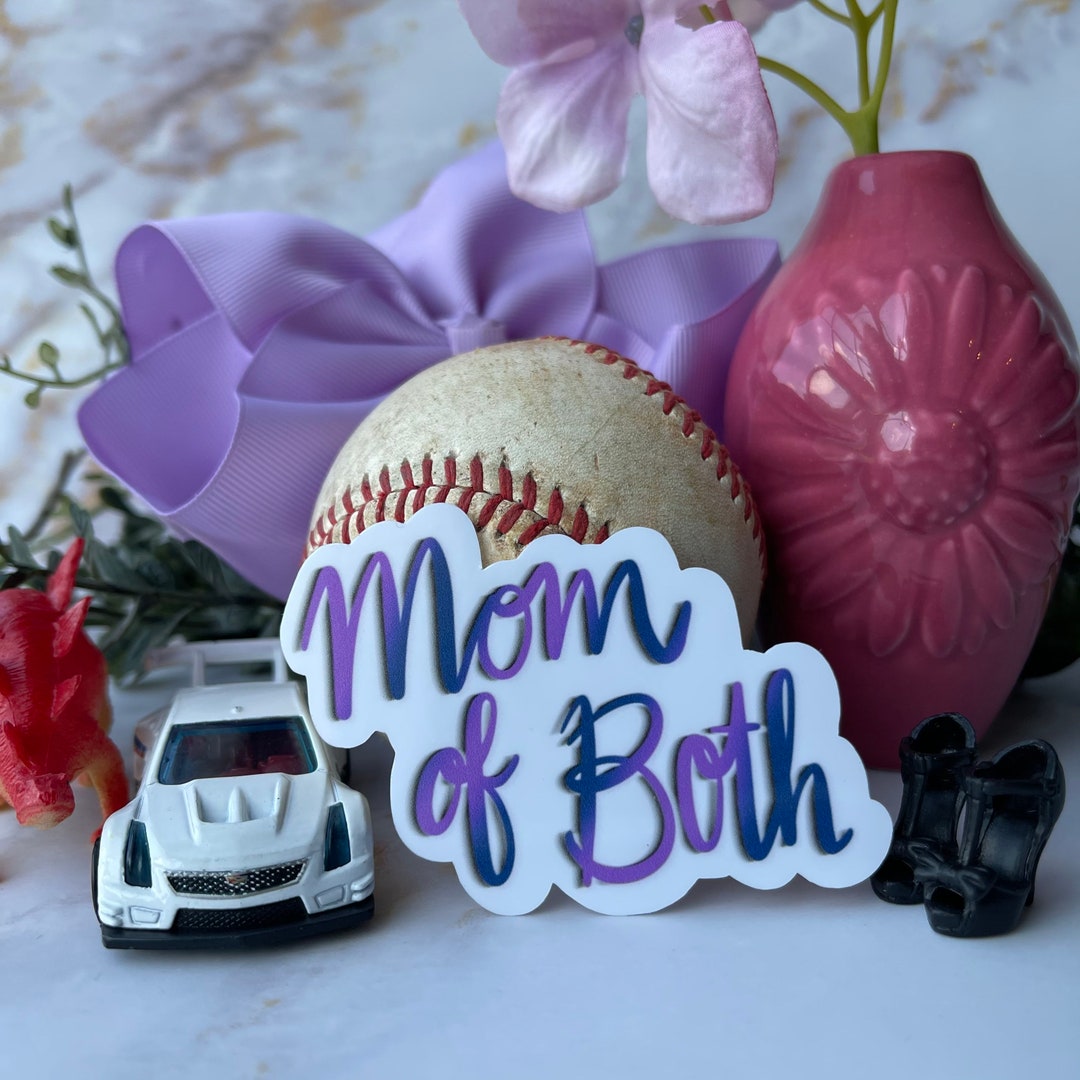 Mom of Both Sticker or Magnet | Laptop Sticker | Water Bottle Sticker ...
