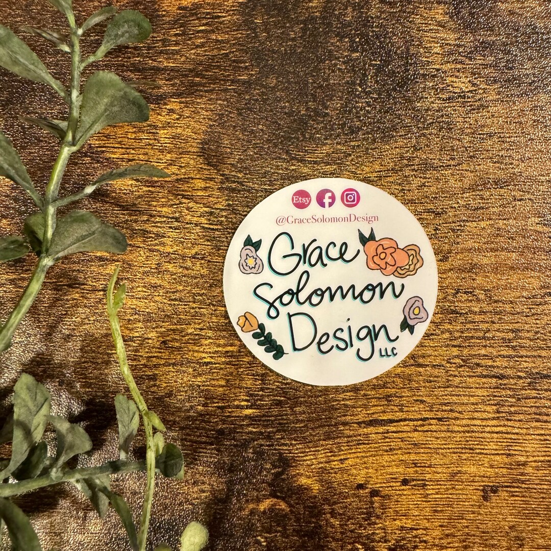 Logo Sticker | Laptop Sticker | Water Bottle Sticker | Small Business ...