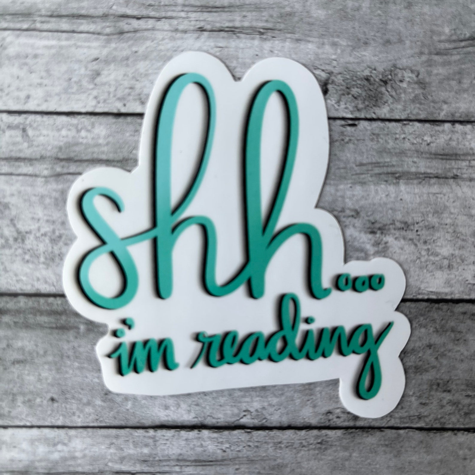 Shh Im Reading Sticker or Magnet Decal Laptop Sticker - Etsy