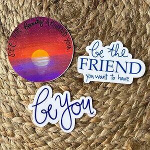 Positive Message Sticker or Magnet Bundle | Laptop Stickers | Water ...