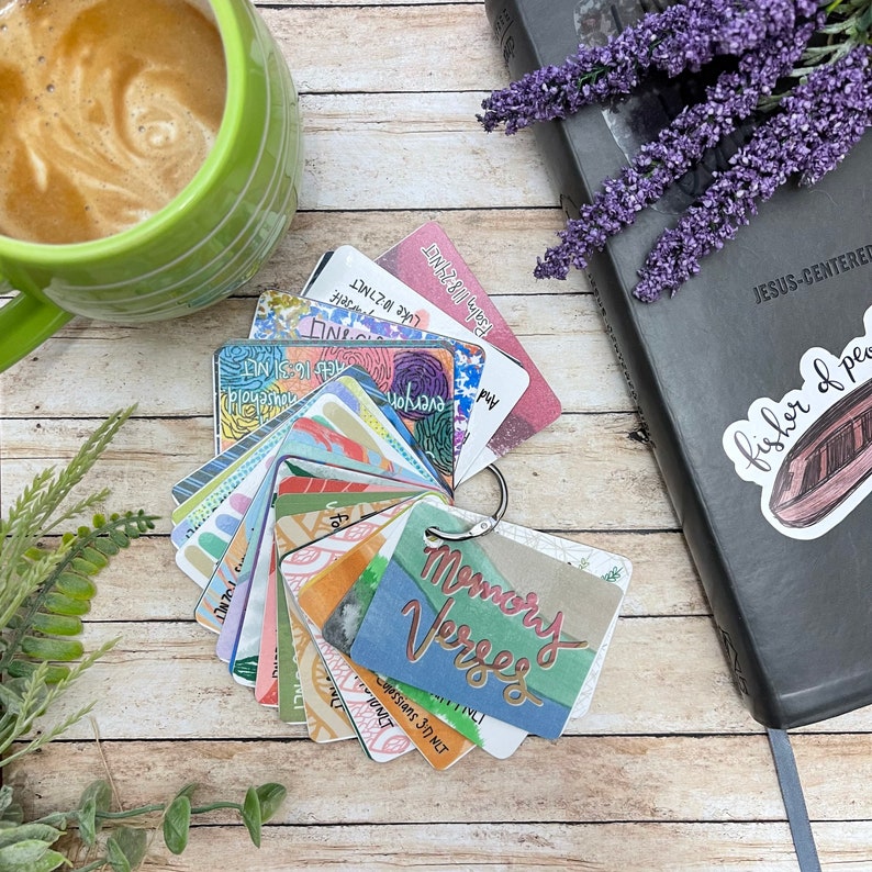 Memory Verse Scripture Flash Cards | Laminated Hand Held Cards | 30 ...