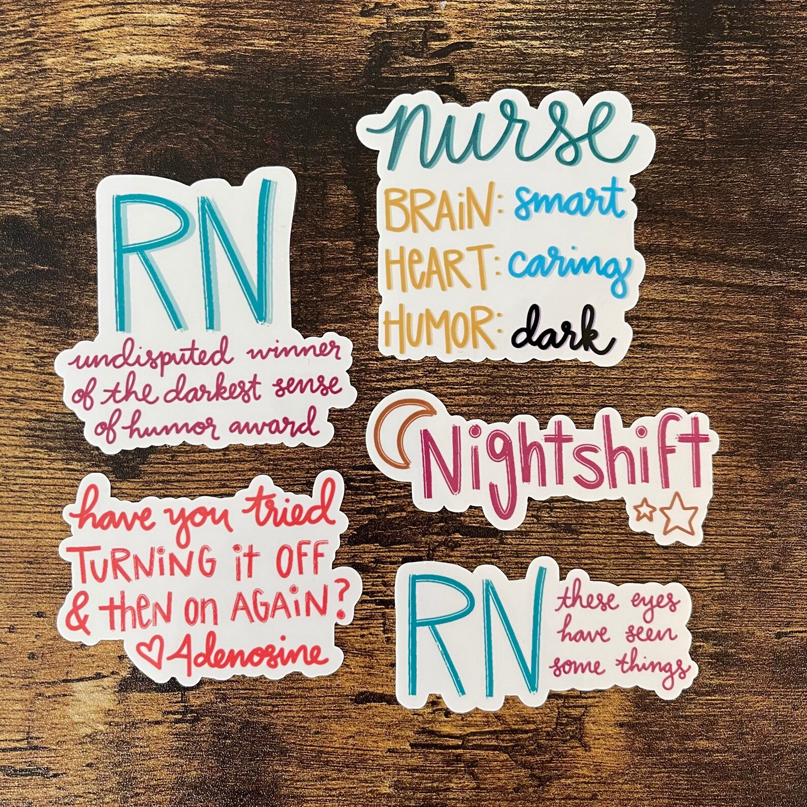 Nurse Sticker or Magnet Bundle | Laptop Stickers | Water Bottle Sticker ...