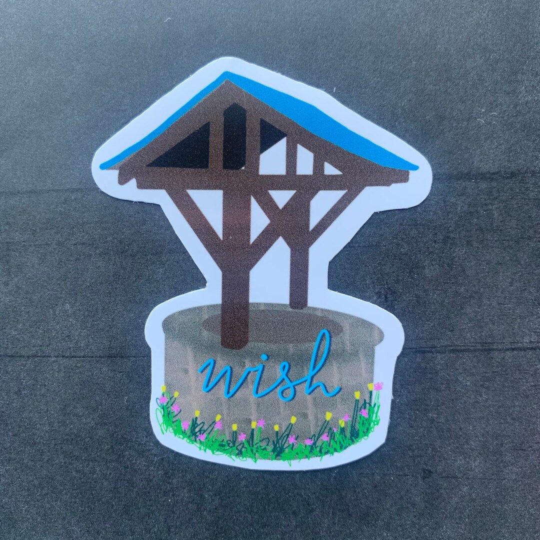 Wishing Well Sticker or Magnet | Laptop Sticker | Water Bottle Sticker ...