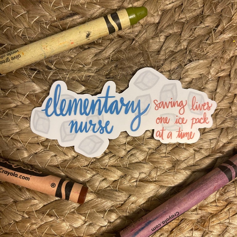 Elementary School Nurse Sticker or Magnet Bundle | Laptop Stickers ...