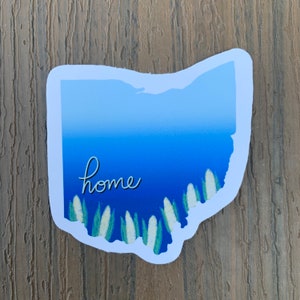 Ohio Home Sticker or Magnet | Laptop Sticker | Water Bottle Sticker ...