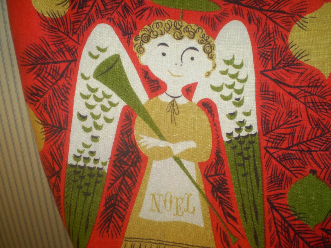 Tammis Keefe 1950s Christmas Tea Towel- Retro Holiday Xmas Kitchen ...