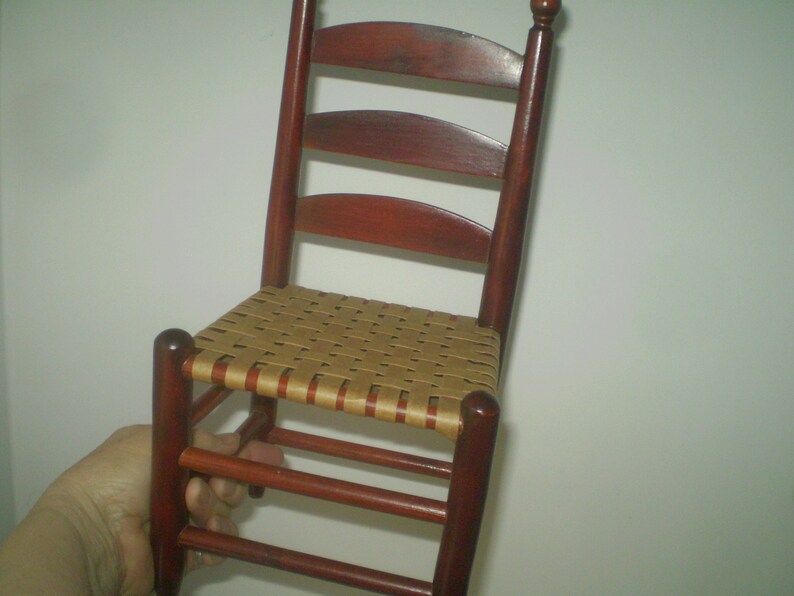 Miniature Wooden Chair for Doll or Teddy Bear Little Woven - Etsy