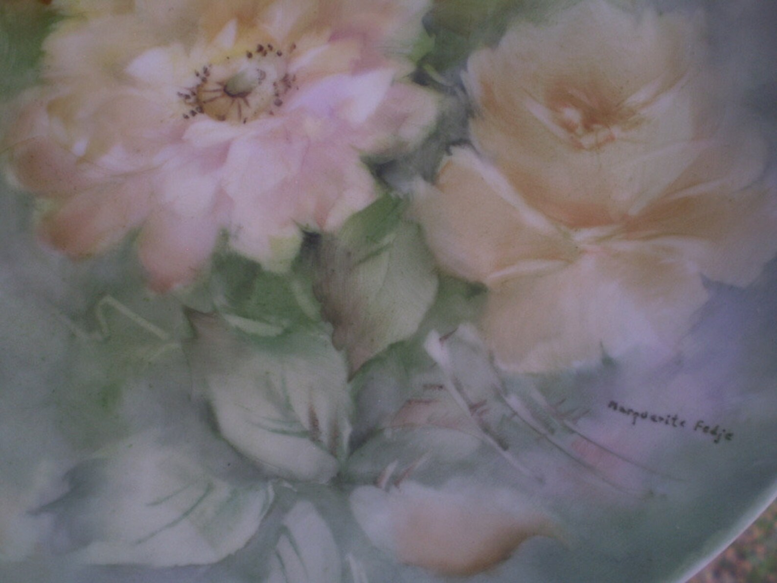 Antique Hand Painted Rose Plate From Bavaria Alka Kunst | Etsy