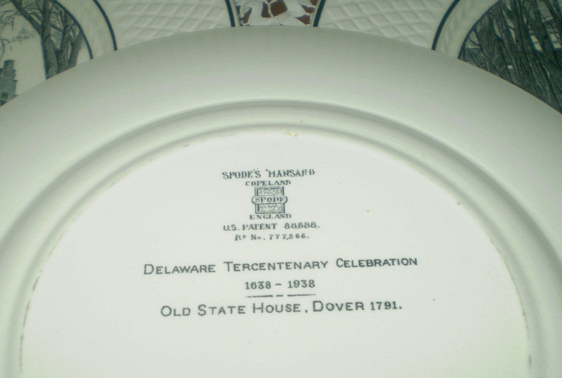 SALE Spode's Mansard Copeland Delaware Tercentenary | Etsy