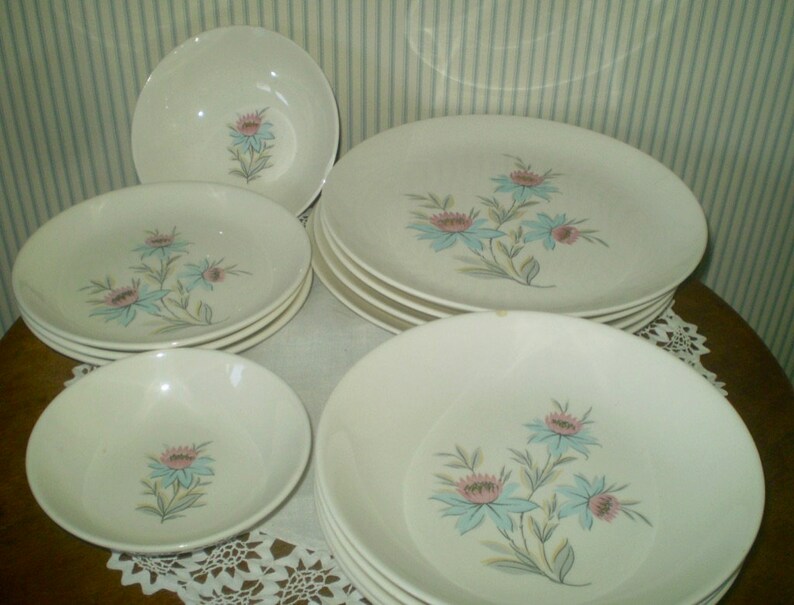 Vintage Steubenville Dinnerware Fairlane Pattern Midcentury | Etsy