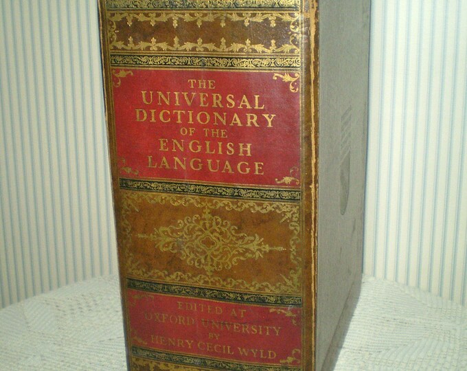 1938 Giant Dictionary- the Universal Dictionary of the English Language ...