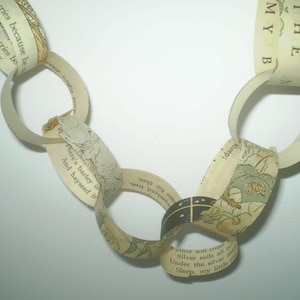 PAPER CHAIN Kit From 100 Year Old Nursery Book- Antique Illustrations ...