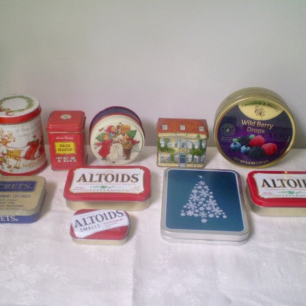 Old Candy Tin - Etsy
