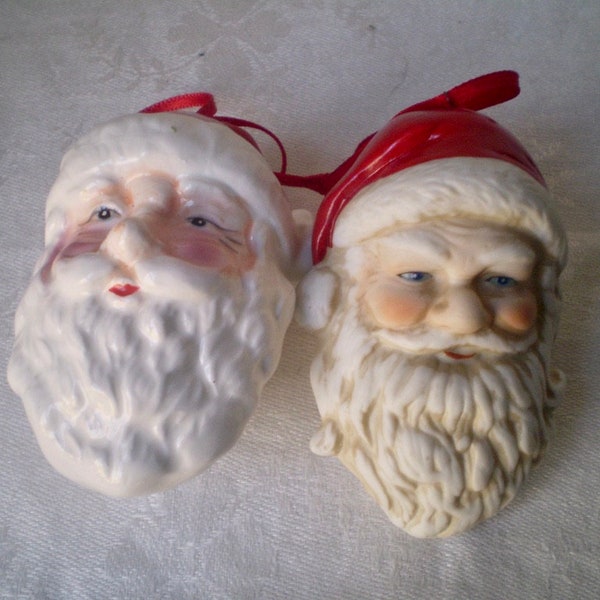 Santa Head Ornament - Etsy