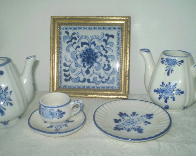 Blue and White Delft Tile 4 X 4 Delft Tile in | Etsy