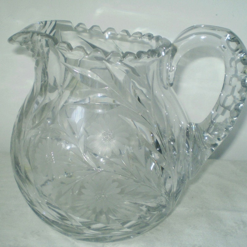 Crystal Pitcher - Etsy