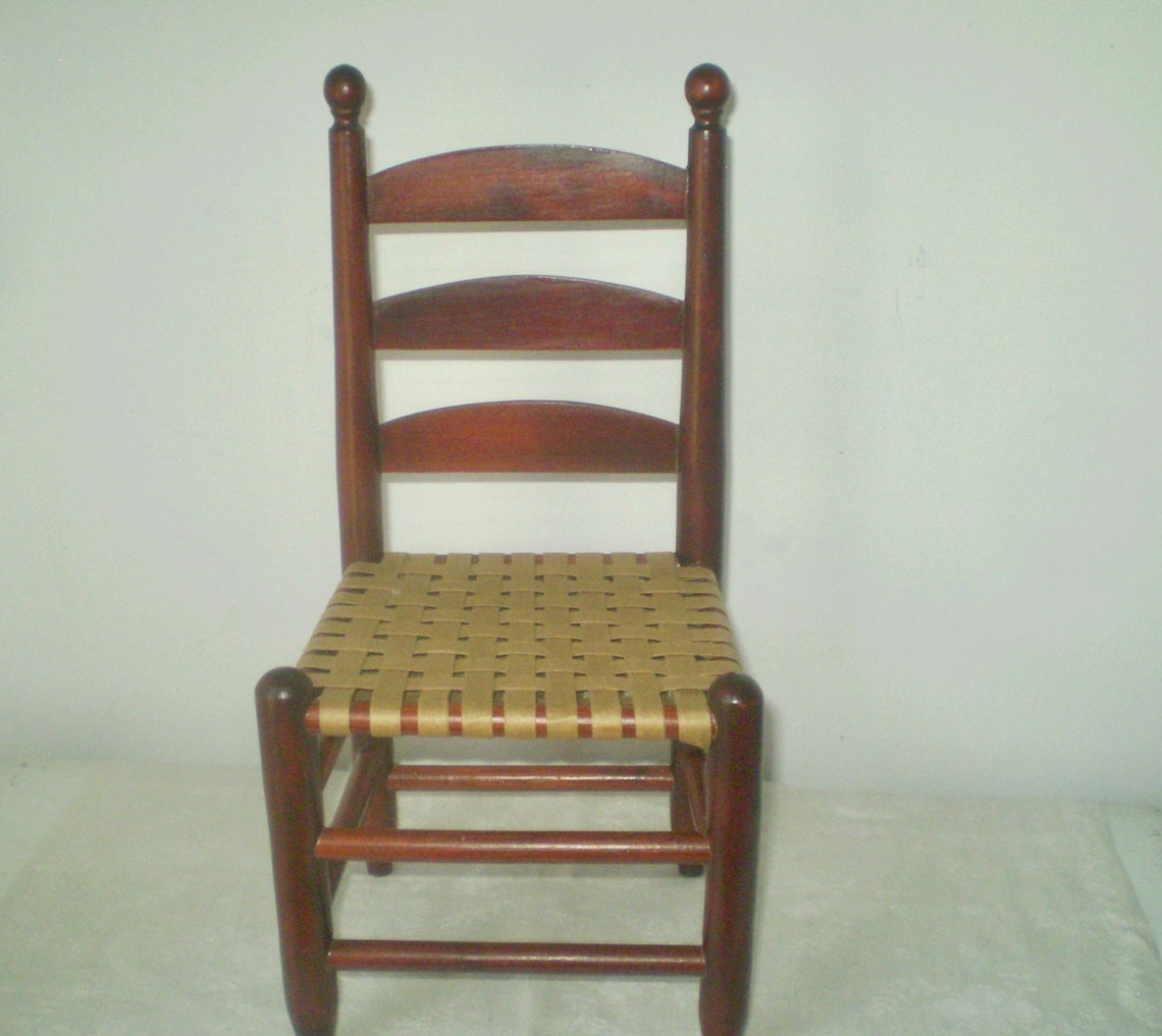 Miniature Wooden Chair for Doll or Teddy Bear Little Woven - Etsy