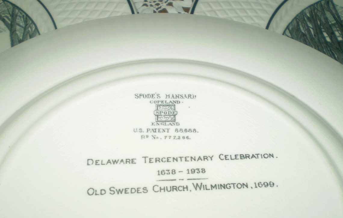 SALE Spode's Mansard Copeland Delaware Tercentenary | Etsy