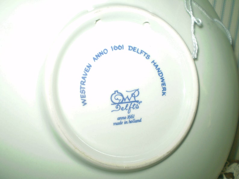 Blue Plate Birth Announcement Delft Plate Made in - Etsy