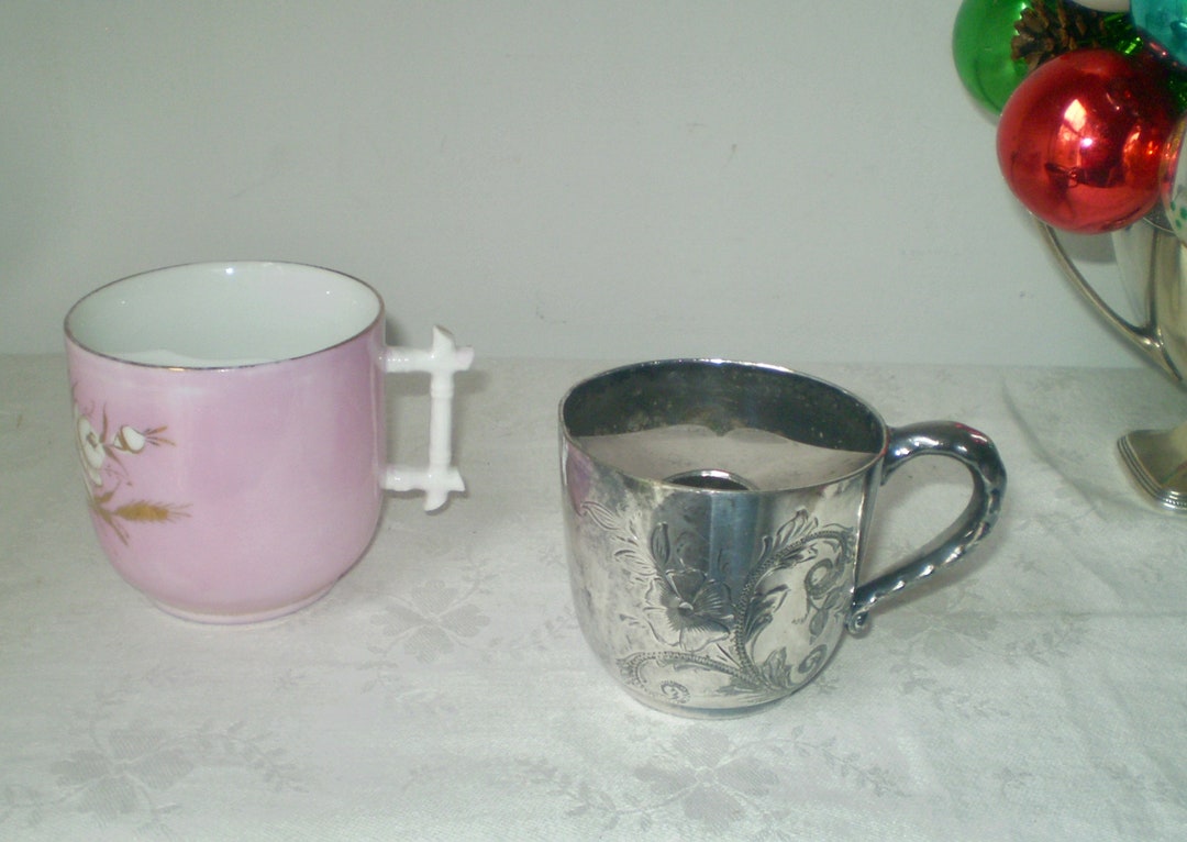 Antique MUSTACHE CUPS- Choose Your Mustache Cup From 1900- Silverplate ...