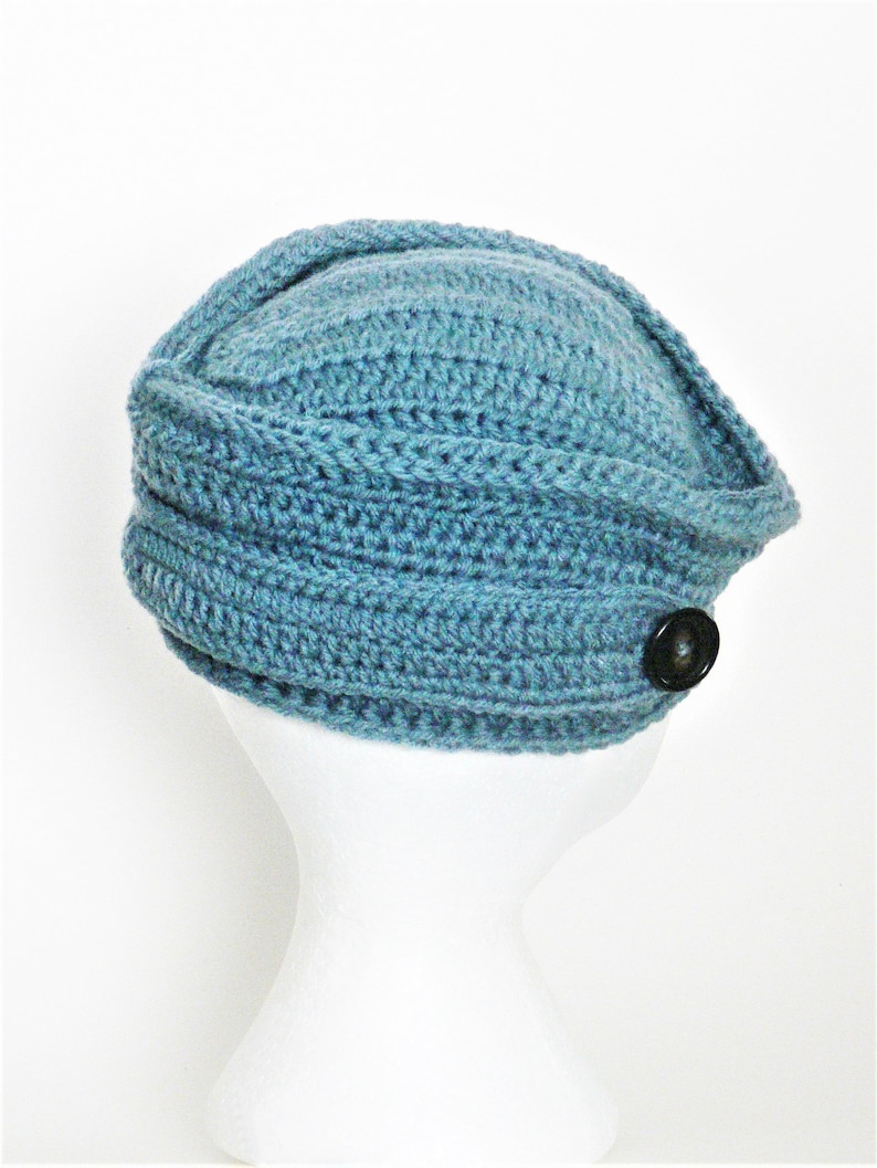 Crochet Pattern - Stewardess Pill Box Hat, Women's Hat, Summer, Winter ...