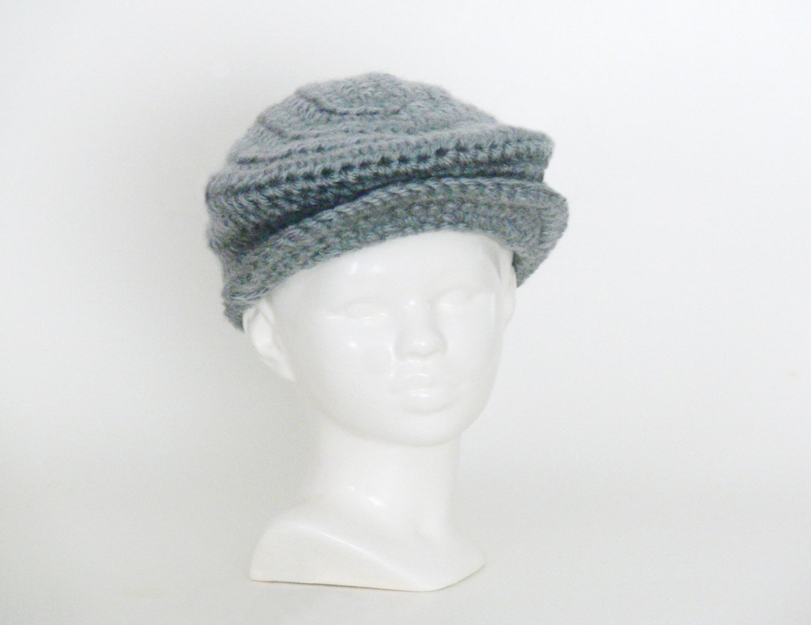 Crochet Pattern - Easy Mens Flat Cap, Golf Cap, Driving Cap, Preemie ...