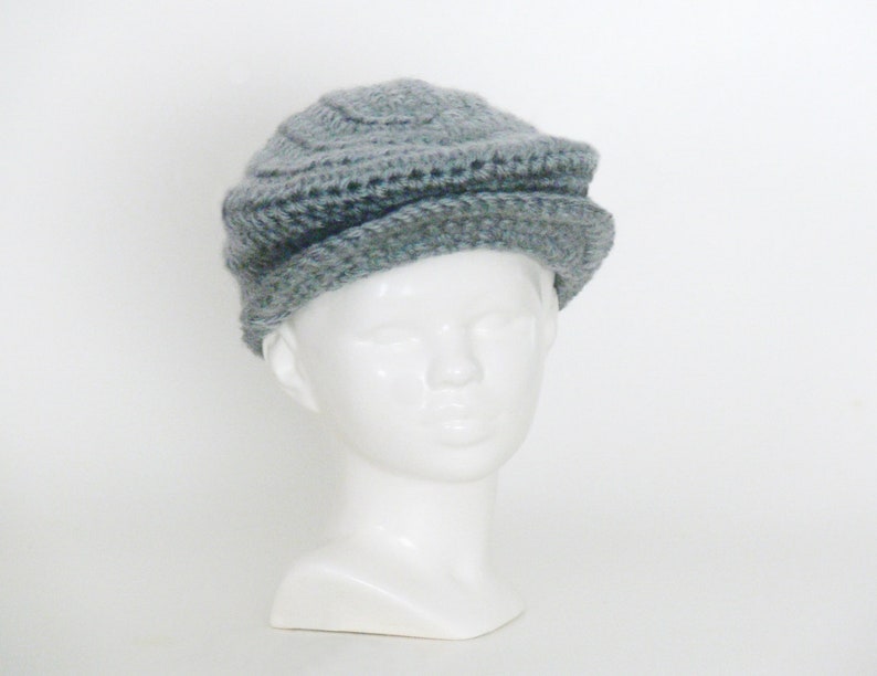 Crochet Pattern - Easy Baby Flat Cap, Golf Cap, Driving Cap, Preemie ...