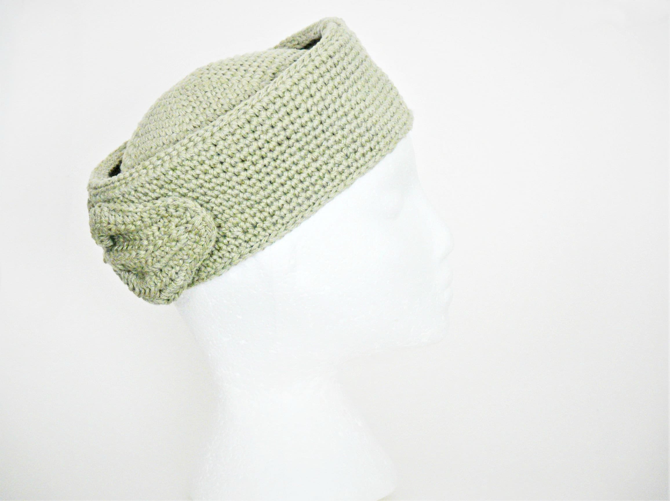 Crochet Pattern - Leaf Bow Pill Box Hat. Womens Small, Medium, Large, X ...
