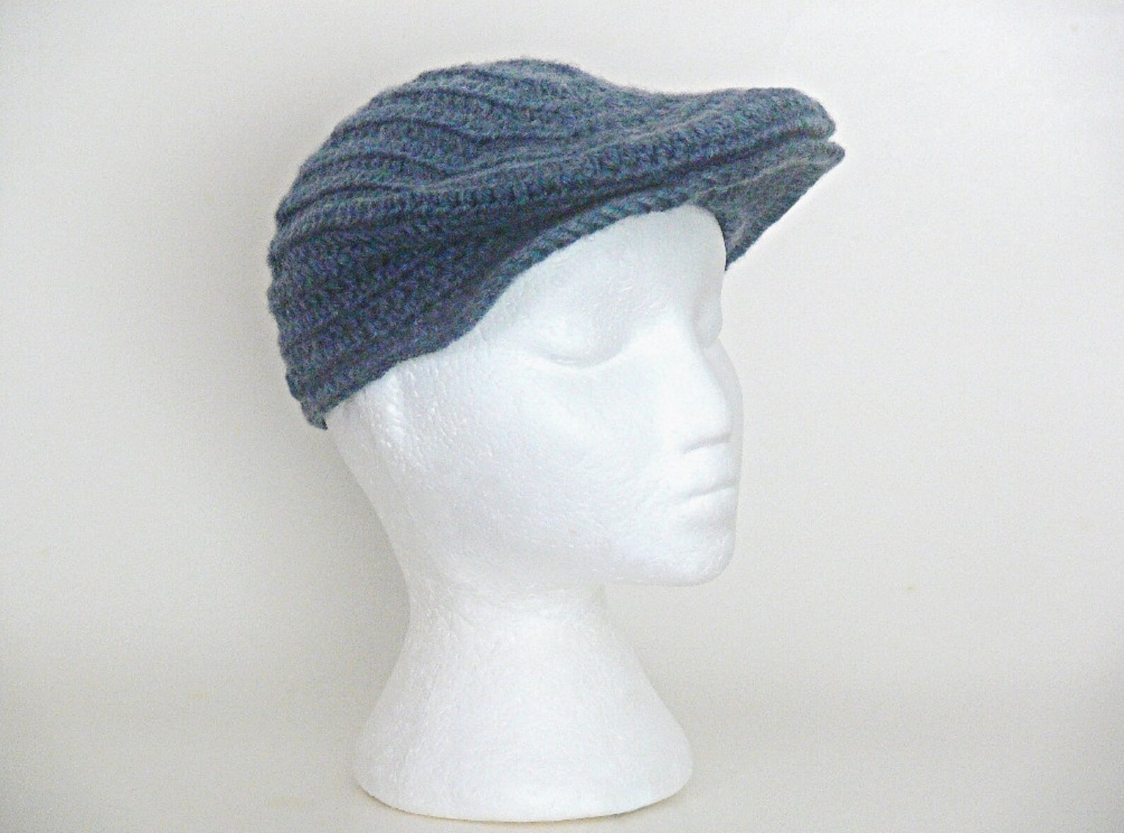 Crochet Pattern - Easy Mens Flat Cap, Golf Cap, Driving Cap, Preemie ...