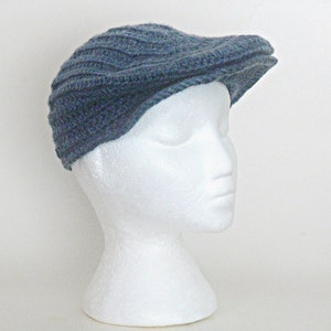 Crochet Pattern - Easy Mens Flat Cap, Golf Cap, Driving Cap, Preemie ...